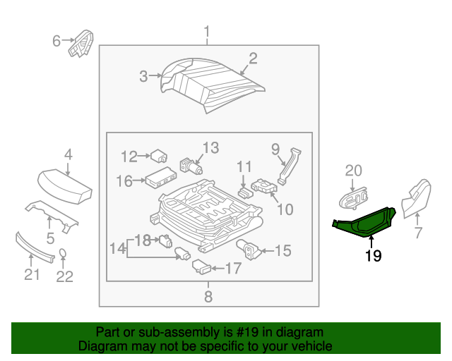 2017-2020 Genesis G80 Cover Shield Front Seat Left-hand 88172-B1000-SG2 ...