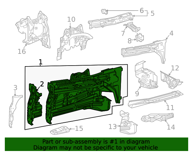 167-620-79-01 - Apron/Rail Assembly 2020-2023 Mercedes-Benz | Mercedes ...