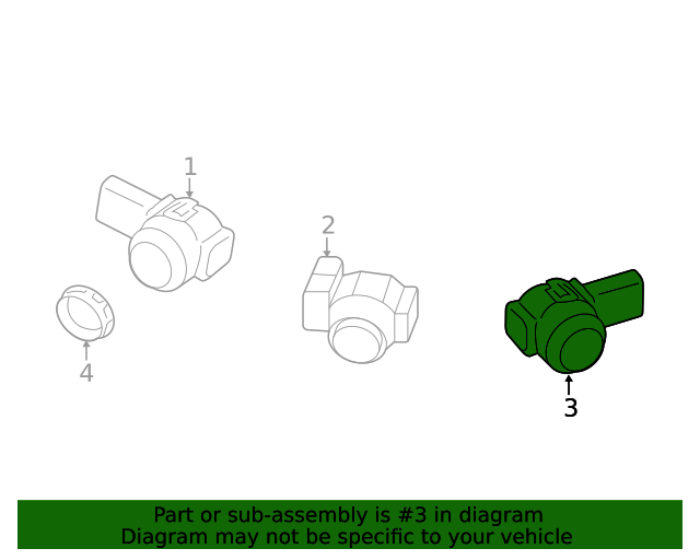 Genuine BMW 66-20-9-826-959 | Park Sensor | FREE Shipping on Most ...