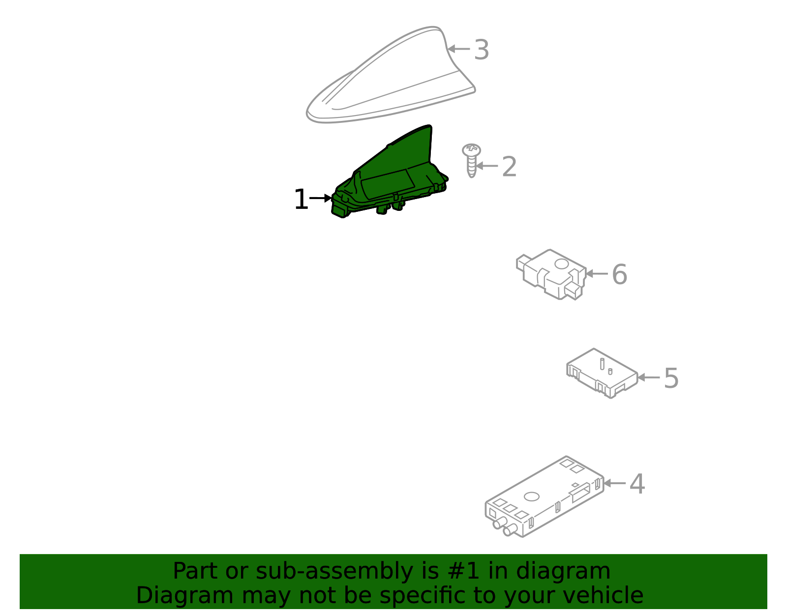 65-20-6-826-327 - 2019-2024 BMW - Antenna Assembly | Buy BMW Parts Now