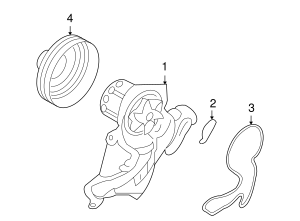 2006-2015 Hyundai Engine Water Pump Pulley 25221-3C100 ...