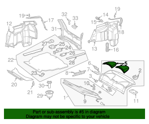 2003-2009 Mercedes-Benz Speaker Grille 209-690-01-30-5C66 | MB OEM Parts
