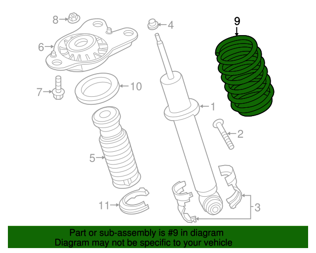 Genuine BMW 33-53-6-865-163 | Coil Spring | FREE Shipping on Most ...
