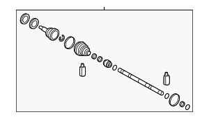 49580-1W400 - Shaft & Joint Assembly 2012-2017 Kia Rio | Kia.Parts Store