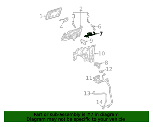 77030-42040 - Drive Motor Battery Pack Charging Port Door Latch - 2021 ...
