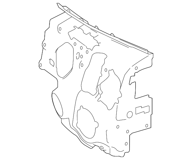 223-682-55-00 - Engine Compartment Insulation 2021-2023 Mercedes-Benz ...