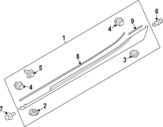 2006-2015 Mazda MX-5 Miata Rocker Molding - Driver's Side (LH) NE51-51 ...