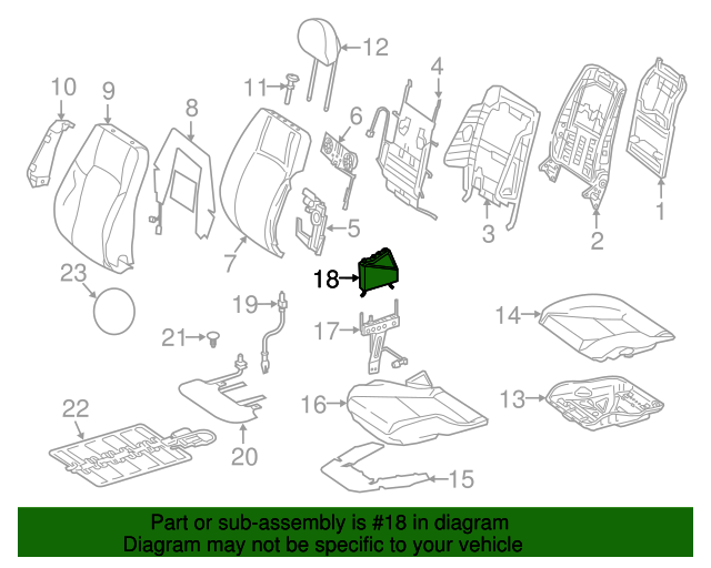 000-800-80-78-9051 - Seat Lumbar Motor 2010-2012 Mercedes-Benz ...