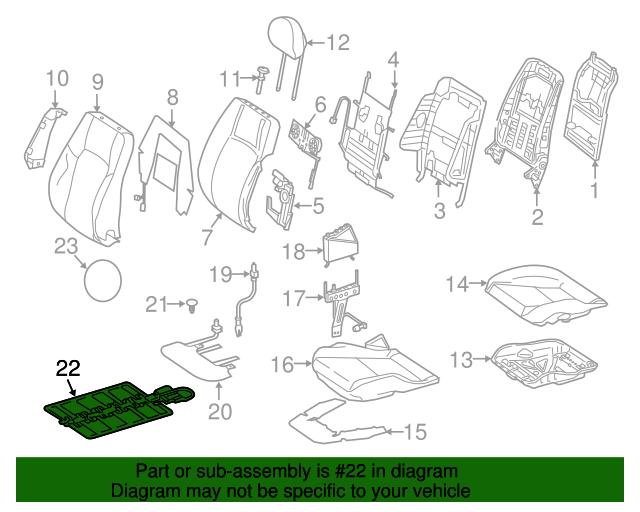 212-870-30-10 - Occupant Sensor 2013-2018 Mercedes-Benz | Mercedes-Benz ...