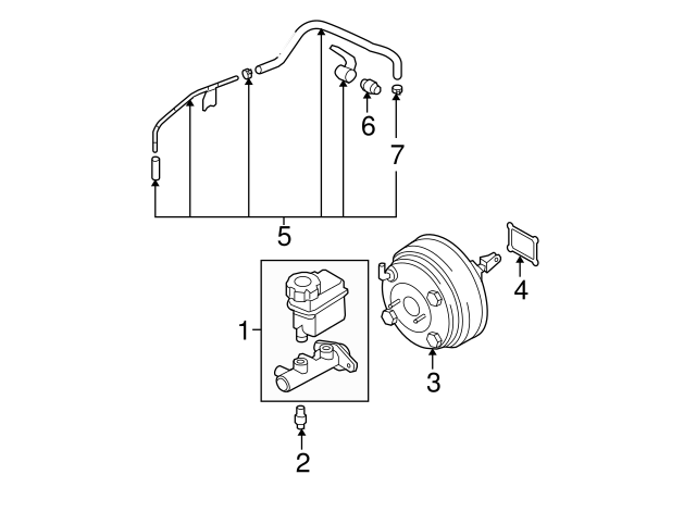 2005-2008 Hyundai Sonata Brake Proportioning Valve 58775-3K400 | QuirkParts