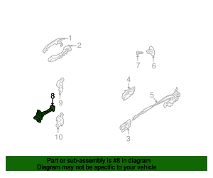 2007-2010 Kia Rondo Door Check 79490-1D001 | OEM Parts Online