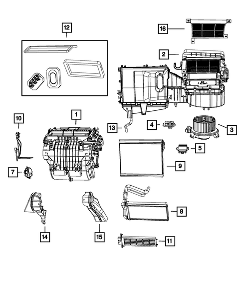 Air Conditioner and Heater Units for 2008 Chrysler Sebring | Mopar eStore
