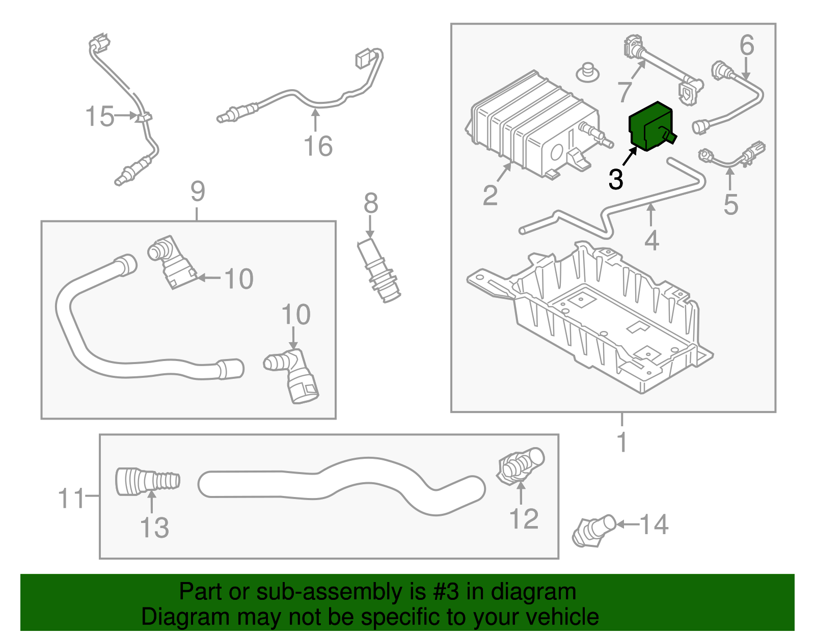 HU5Z-9F945-C - Vapor Canister Purge Solenoid 2015-2025 Ford | Big 3 ...