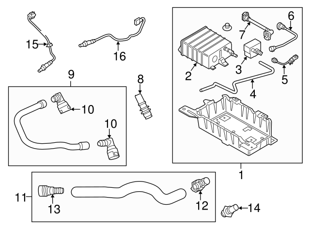 JR3Z-6A664-A - PCV Tube 2018-2021 Ford Mustang | Ford OEM Parts Direct