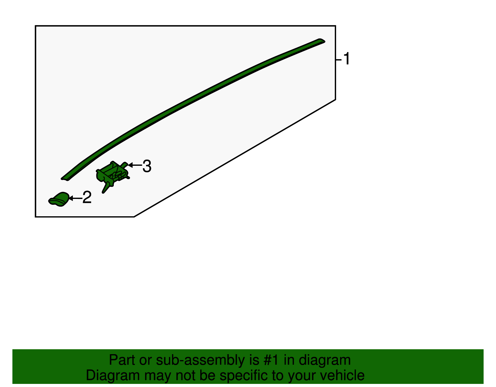 2017-2022 Kia Sportage Roof Molding 87230-D9000 | Kia Automotive Parts