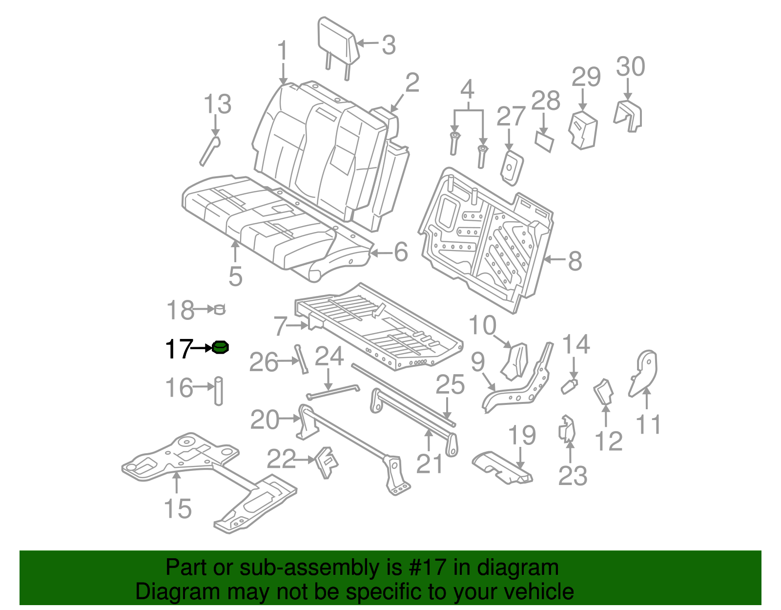 Genuine OEM Ford Part - Rear Mount Nut N620482-S424 | Genuine OEM Ford ...
