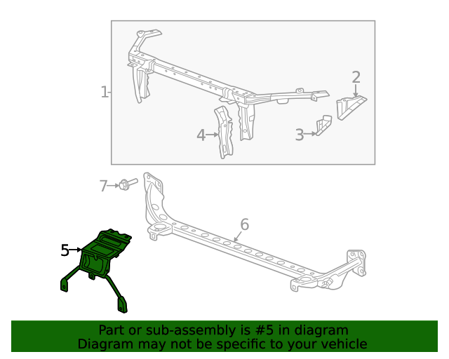 2021-2023 Buick Envision Hood Primary Latch Mount Panel Bracket ...
