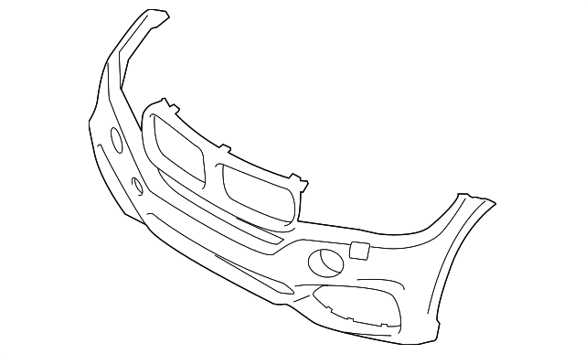 51118062485 - 2014-2018 BMW X5 Bumper Cover (51-11-8-062-485) | BMW of ...