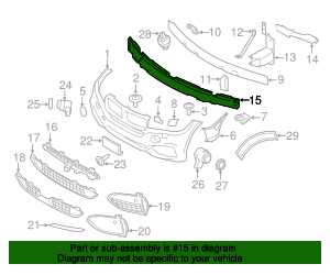 51118054010 - 2014-2018 BMW X5 Absorber (51-11-8-054-010) | BMW of ...