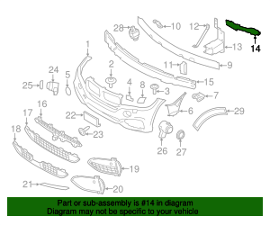 51-64-7-294-491 - Support 2014-2019 BMW | Braman BMW & MINI Parts