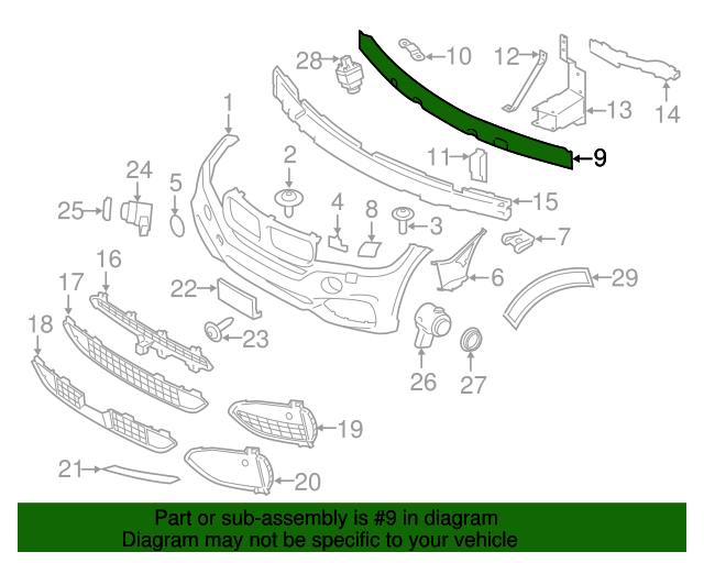 Genuine BMW 51-11-7-294-477 | Impact Bar | FREE Shipping on Most Orders ...