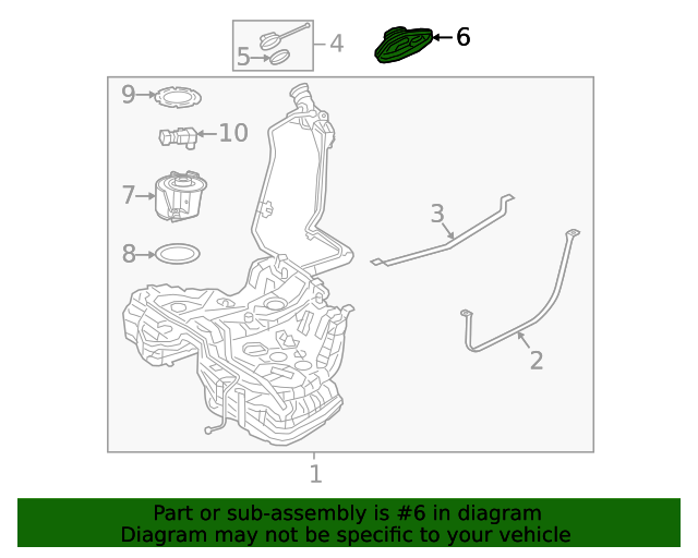 223-471-09-00 - Fuel Filler Neck Seal 2021-2023 Mercedes-Benz ...