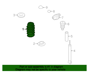 2008-2014 Volkswagen Coil Spring 1K0-511-115-EA | OEM Parts Online