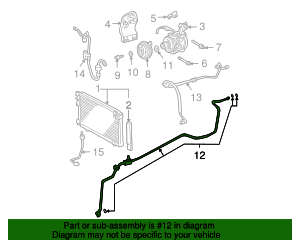 2004-2006 Lexus RX330 | Liquid Line | 88710-0E011 | OEM Vehicle Parts