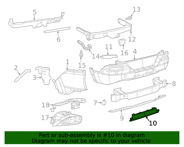2014-2018 Jeep Cherokee Support Bracket 68205090AC | TascaParts.com
