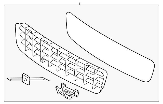 30678980 - Grille Assembly - 2007-2010 Volvo XC90 | Volvo OEM Parts Direct