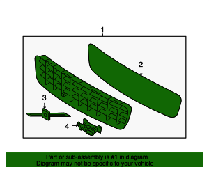 30678980 - Grille Assembly - 2007-2010 Volvo XC90 | Volvo OEM Parts Direct