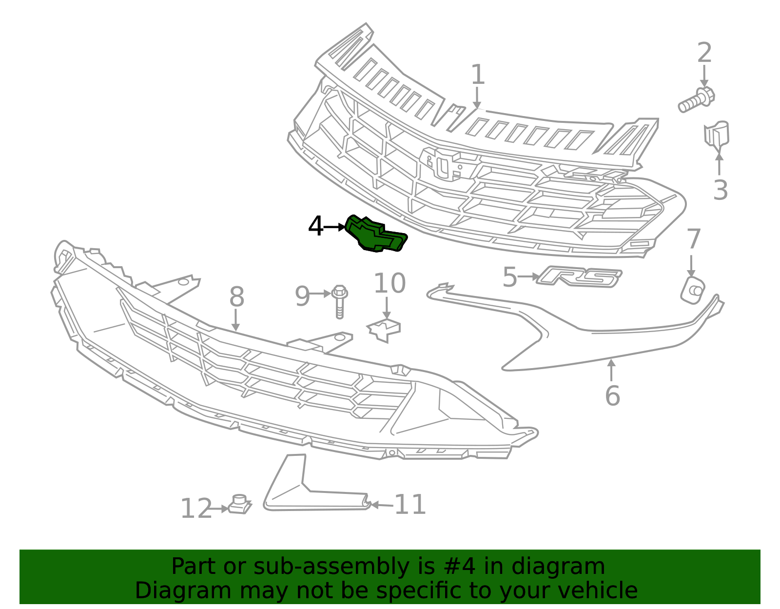 2016-2024 Chevrolet Camaro Exterior Trim Emblems (Replaces Part Number ...