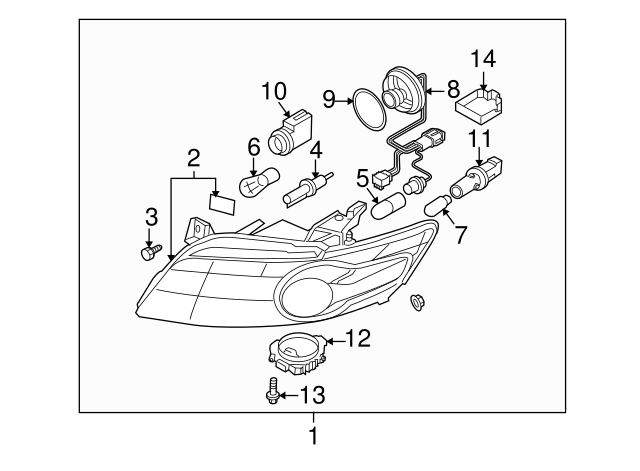 1997-2008 Infiniti Bulb 26261-89947 | Infiniti of Warwick