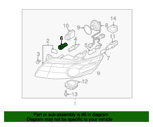 1997-2008 Infiniti Bulb 26261-89947 | Infiniti of Warwick