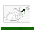 1992-2024 Mitsubishi Headlamp Bulb MS820970 | Mitsubishi Parts Warehouse