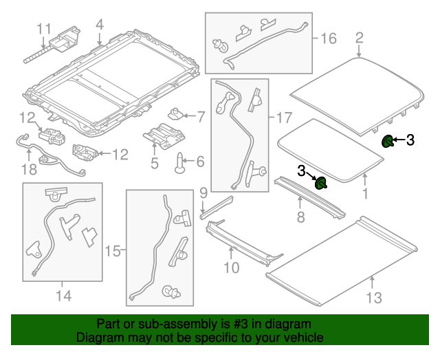W790256-S900 - Rear Glass Bolt 2011-2019 Ford | Group 1 Auto Parts