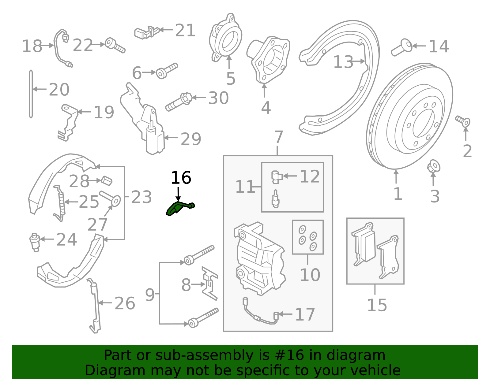 2011-2024 Porsche Wear Indicator 9Y0-907-253-C | Sunset Porsche Parts