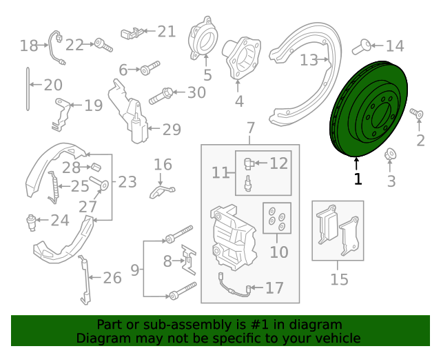2019-2023 Porsche Disc Brake Rotor 9Y0-615-601-B | Porsche Marin