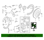 2019-2023 Porsche Cayenne 1 Set Of Brake Pads 9Y0-698-451-AB | Sunset ...