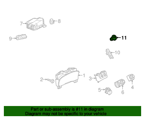 2015-2020 GM Piano Black Ignition Switch 84510071 | GMPartsDirect.com