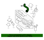 2008-2013 Volvo Connector Hose 31338736 | TascaParts.com