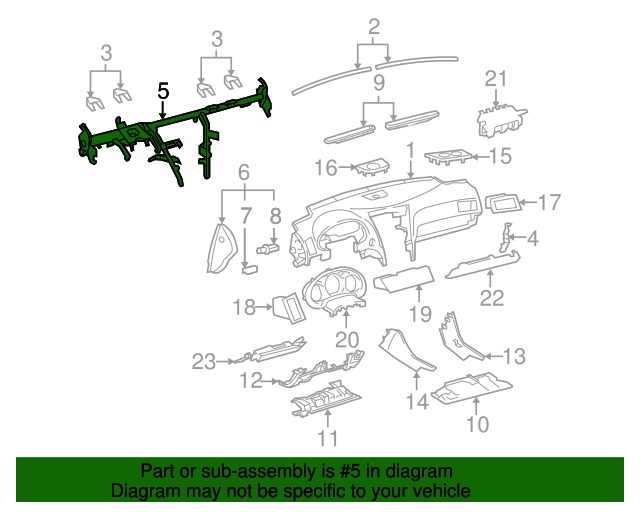 2006-2011 Lexus Reinforcement 55330-30330 | OEM Parts Online