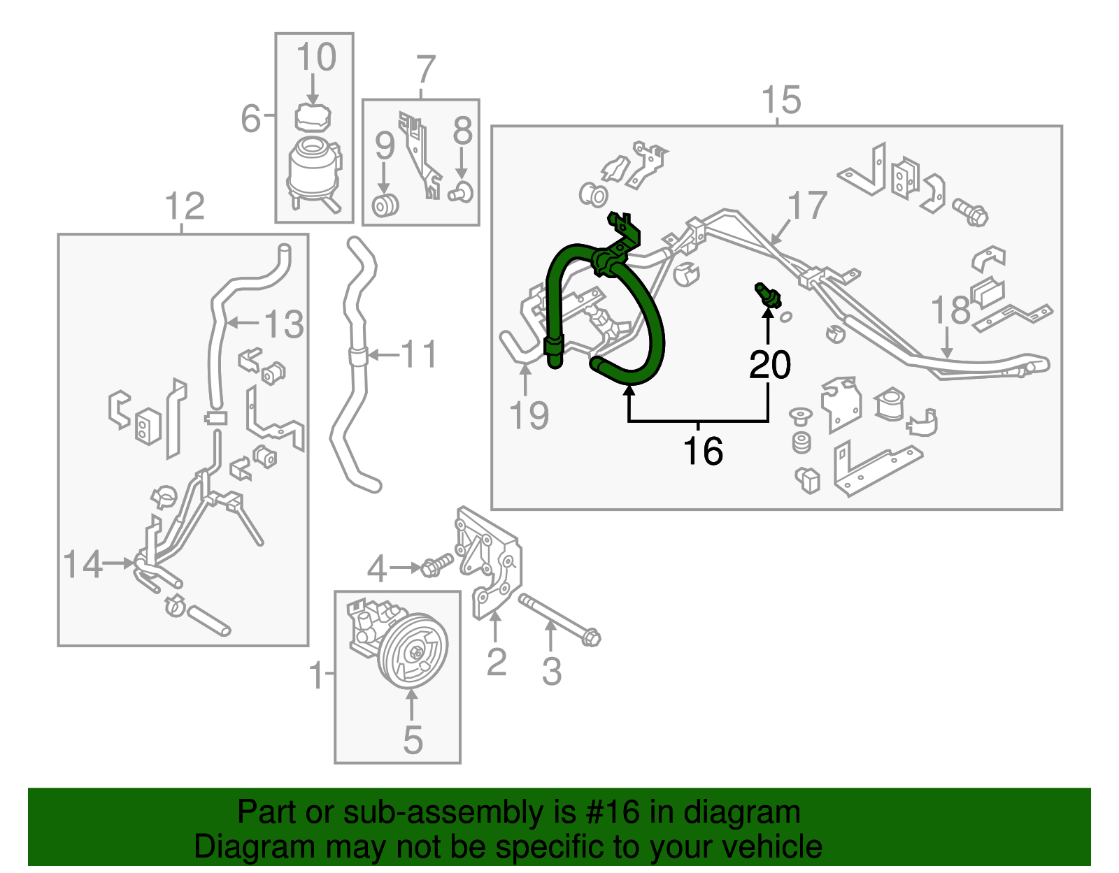 49720-1MC1A - Pressure Hose 2011-2019 Infiniti | INFINITI Parts ...