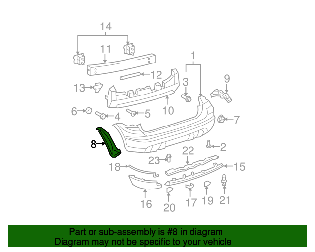 2003-2008 Toyota Matrix Seal 52592-02050 | OEM Parts Quick