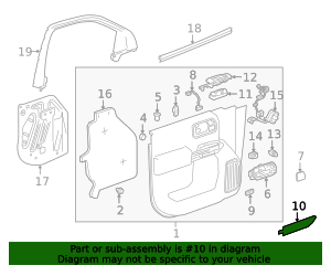2019-2025 GM Door Applique 85154727 GM | GMPartsDirect.com