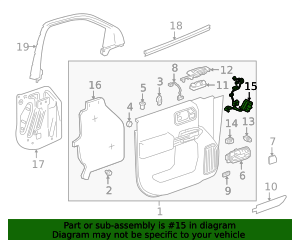 2019-2023 GM Front Driver Side Door Lock Wiring Harness 84449515 ...