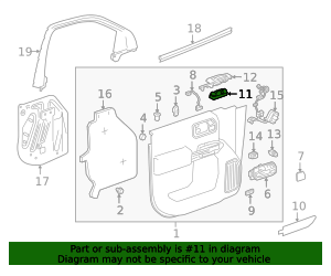 2020 GMC Sierra 1500 Window Switch - Driver's Side (LH) 84699726 ...