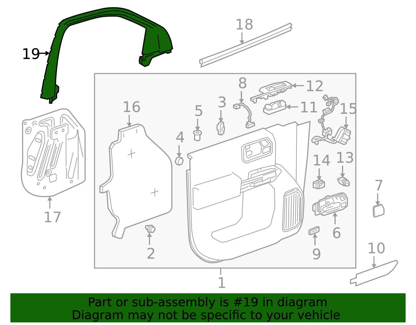 2019-2025 GM Upper Trim 85534274 GM | GMPartsDirect.com