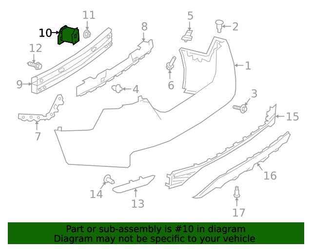 2019-2023 Nissan Altima Stay - Driver's Side (LH) H5211-6CAMA ...