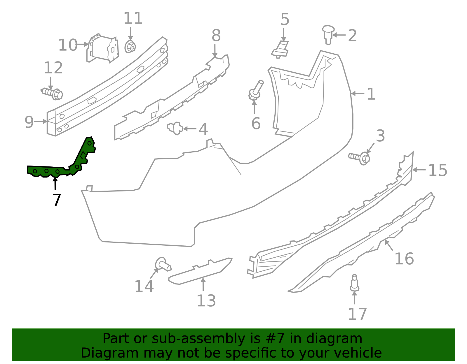 2019-2025 Nissan Altima Side Bracket 85221-6CA0A | My Nissan Part